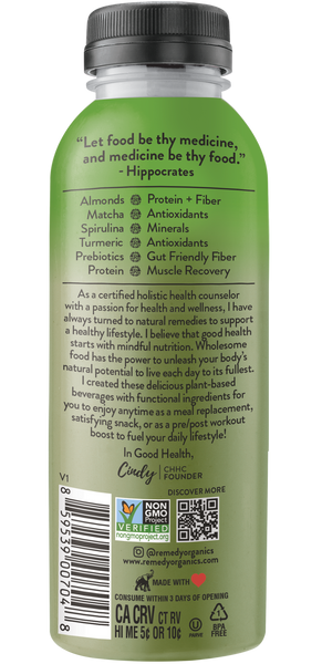 Matcha Fuel Plant-Based Wellness Shake with Prebiotics, Maca, Turmeric ...